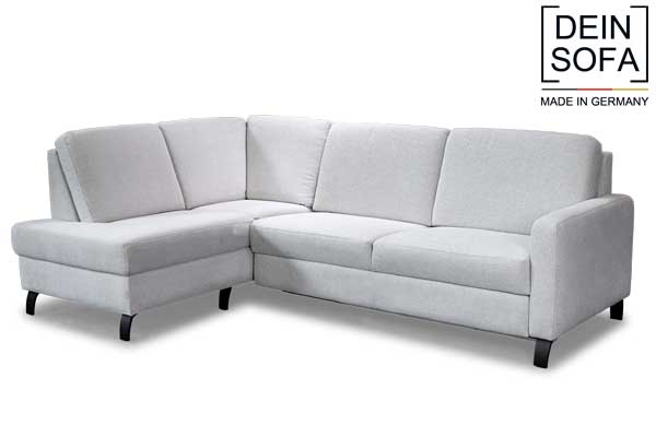 Ecksofa mit Ottomane und Schlaffunktion. - Made in Germany