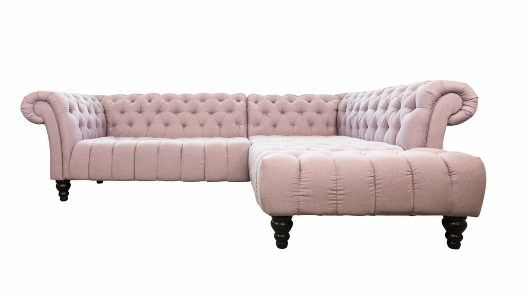 Kleine Eckcouch mit Ottomane. - Sofadepot