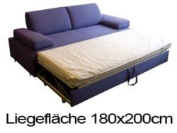 Bettsofa mit Matratze - Sofadepot