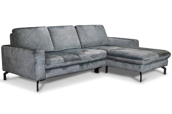 Kleine Eckcouch mit Sitztiefenverstellung
