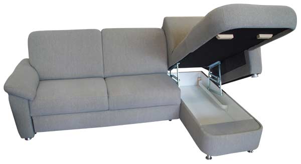 kleine Eckcouch mit Federkern - Sofadepot