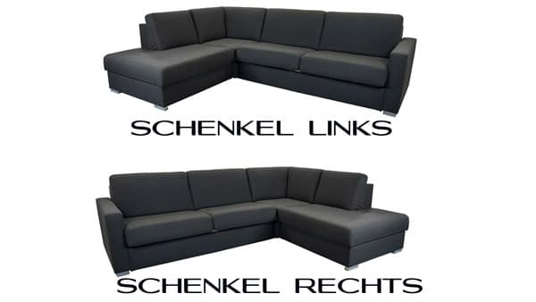 Bettsofa als Ecksofa. - Sofadepot