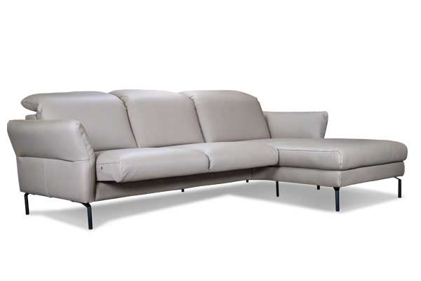 Leder Ecksofa beige - Sofadepot