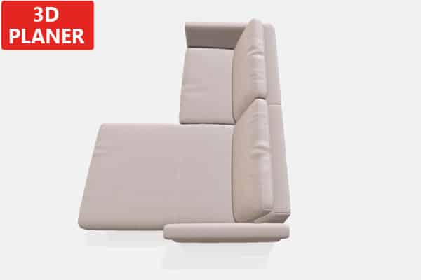 Eckcouch für kleine Räume.- 3D Planung in unseren Filialen