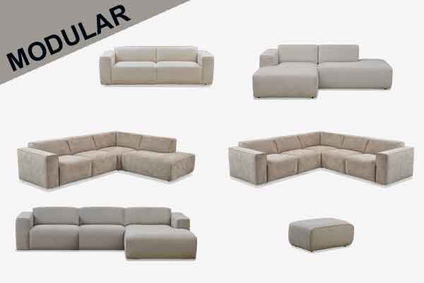 Kleines günstiges Modulsofa - Sofa Depot