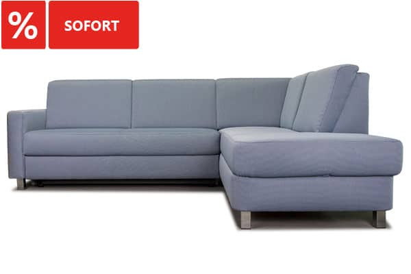 Kleine Eckcouch mit Ottomane. - Sofadepot