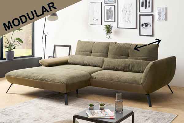 Modulares Ecksofa kleine Raeume - Sofa Depot