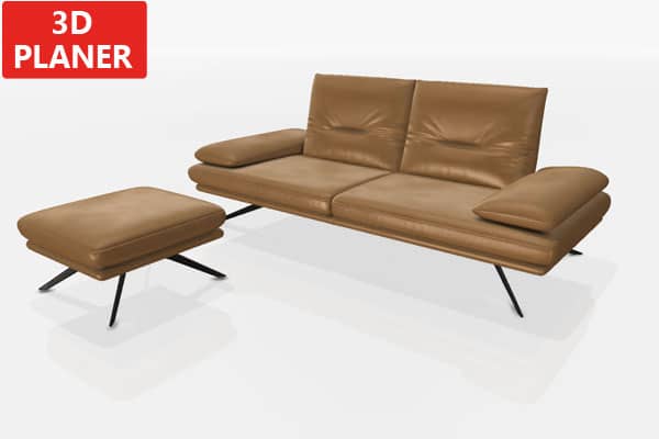 Ledersofa 2-Sitzer. – Günstig in Leder Francis