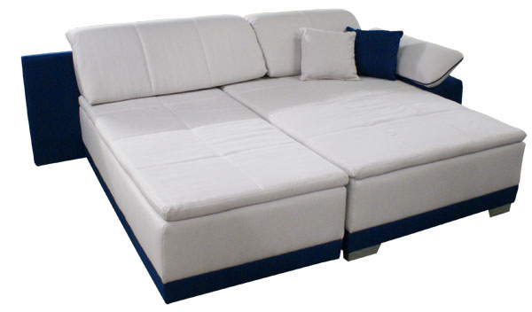 Boxspring Ecksofa mit Schlaffunktion - Sofadepot